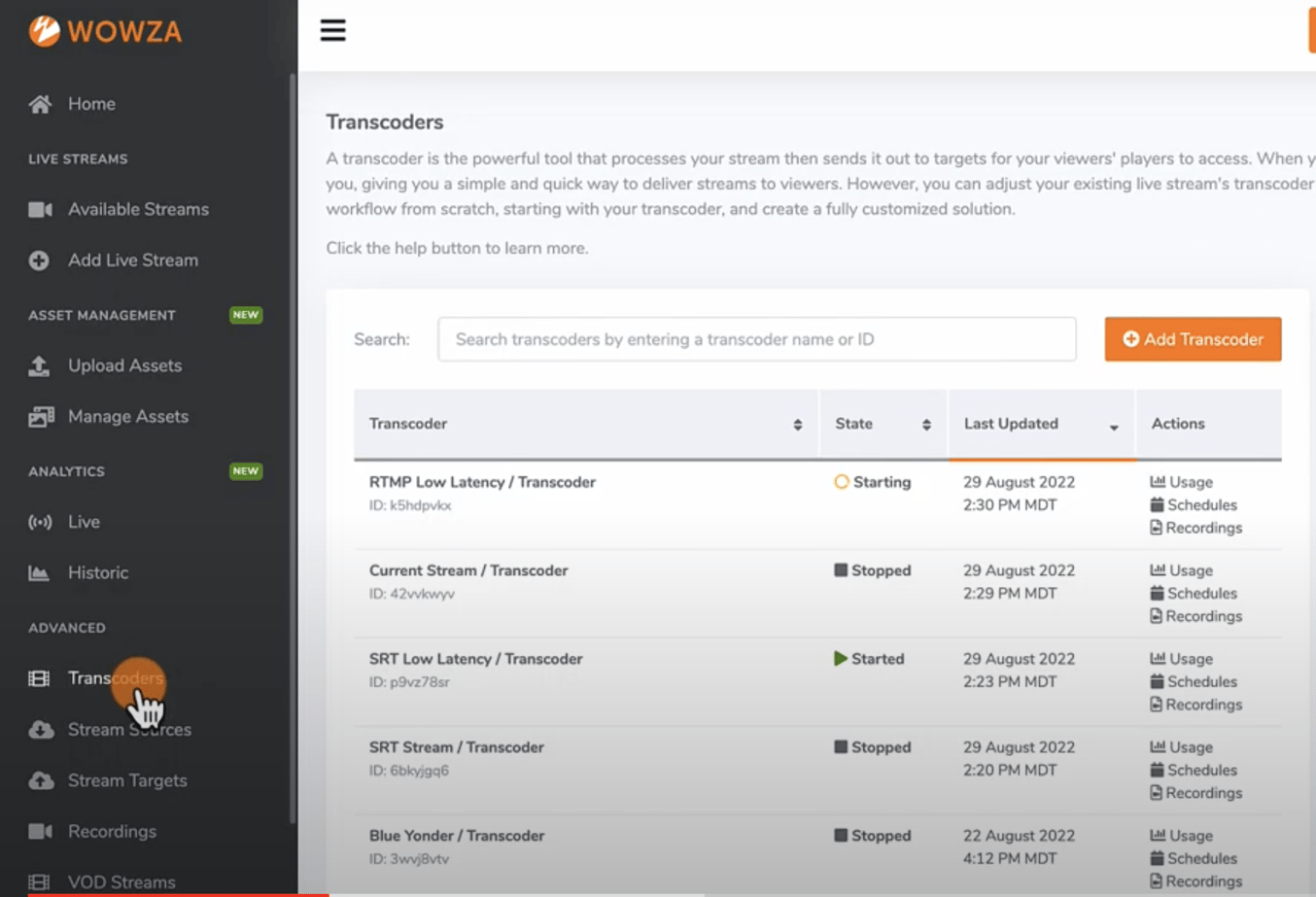 How to reduce HLS latency in Wowza Video using OBS or an RTMP encoder